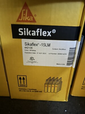 Sikaflex 15LM Low Modulus Polyurethan Sealant 10.1 Oz tubes Off White ...