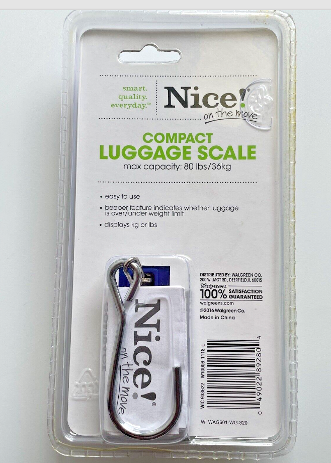 Nice! Compact Luggage Scale Max Capacity 80 Lbs 36 Kg NIB | eBay