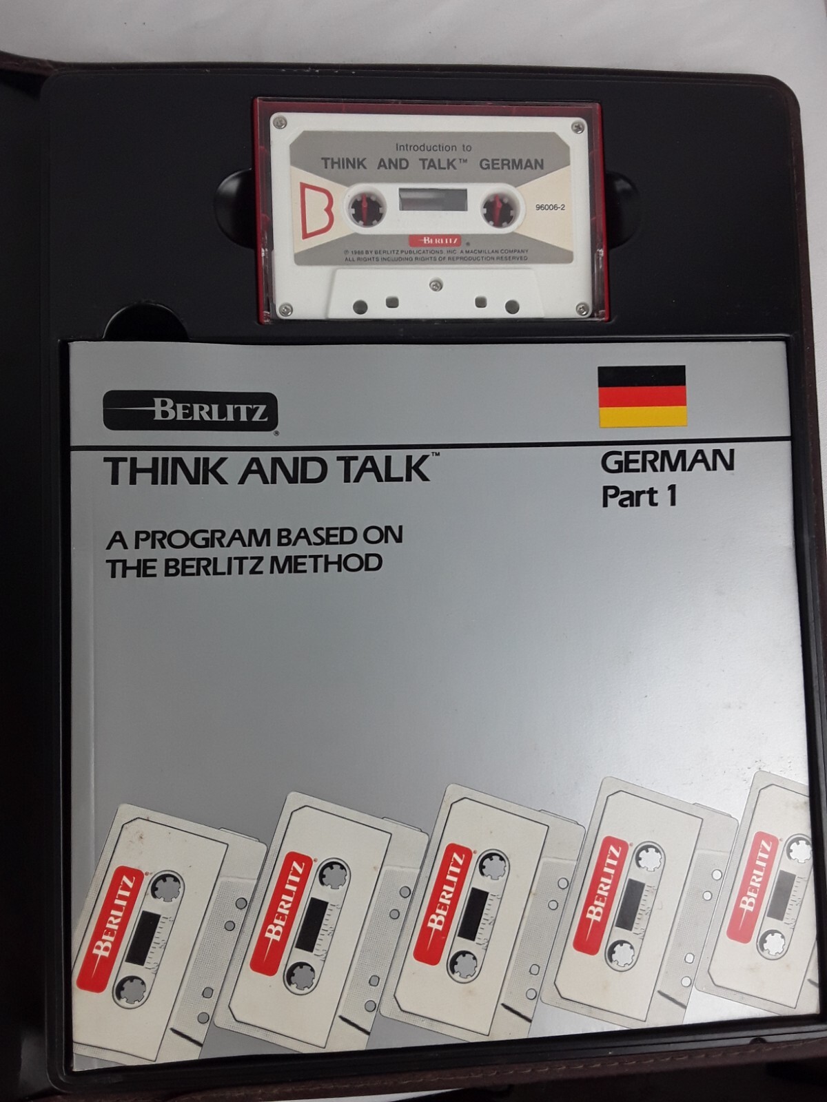 Vintage 1992 Berlitz German Language Course - 3 Books 7 Cassette Tapes ...