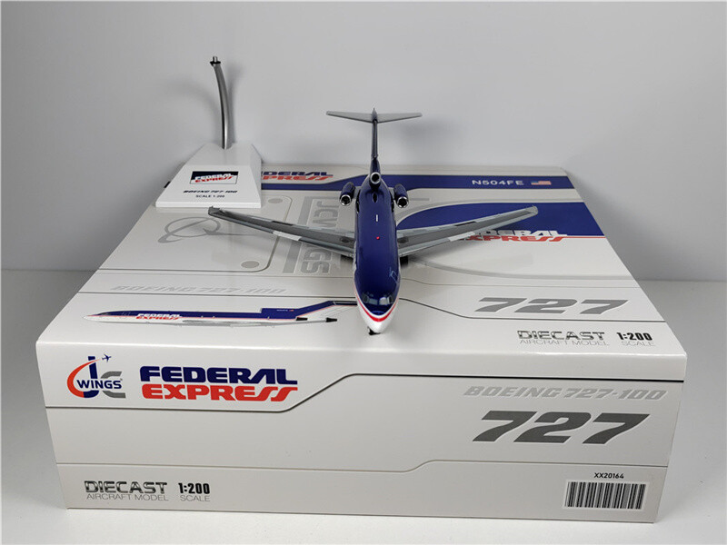 JC wings FOR FedEx Express For Boeing B727-100F N504FE 1/200 JC wings FOR FedEx Express For Boeing B727-100F N504FE 1/200