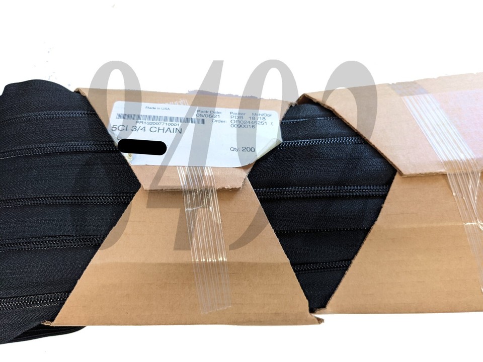 YKK #5 Coil Zipper Tape, Black | eBay