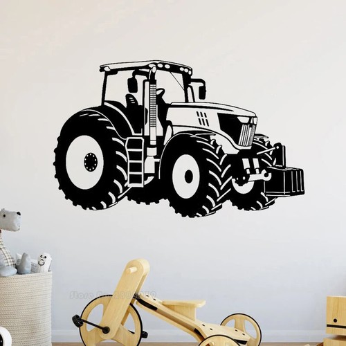 Tractor Wall Stickers Kids Truck Baby Bedroom Nursery Decal School ...