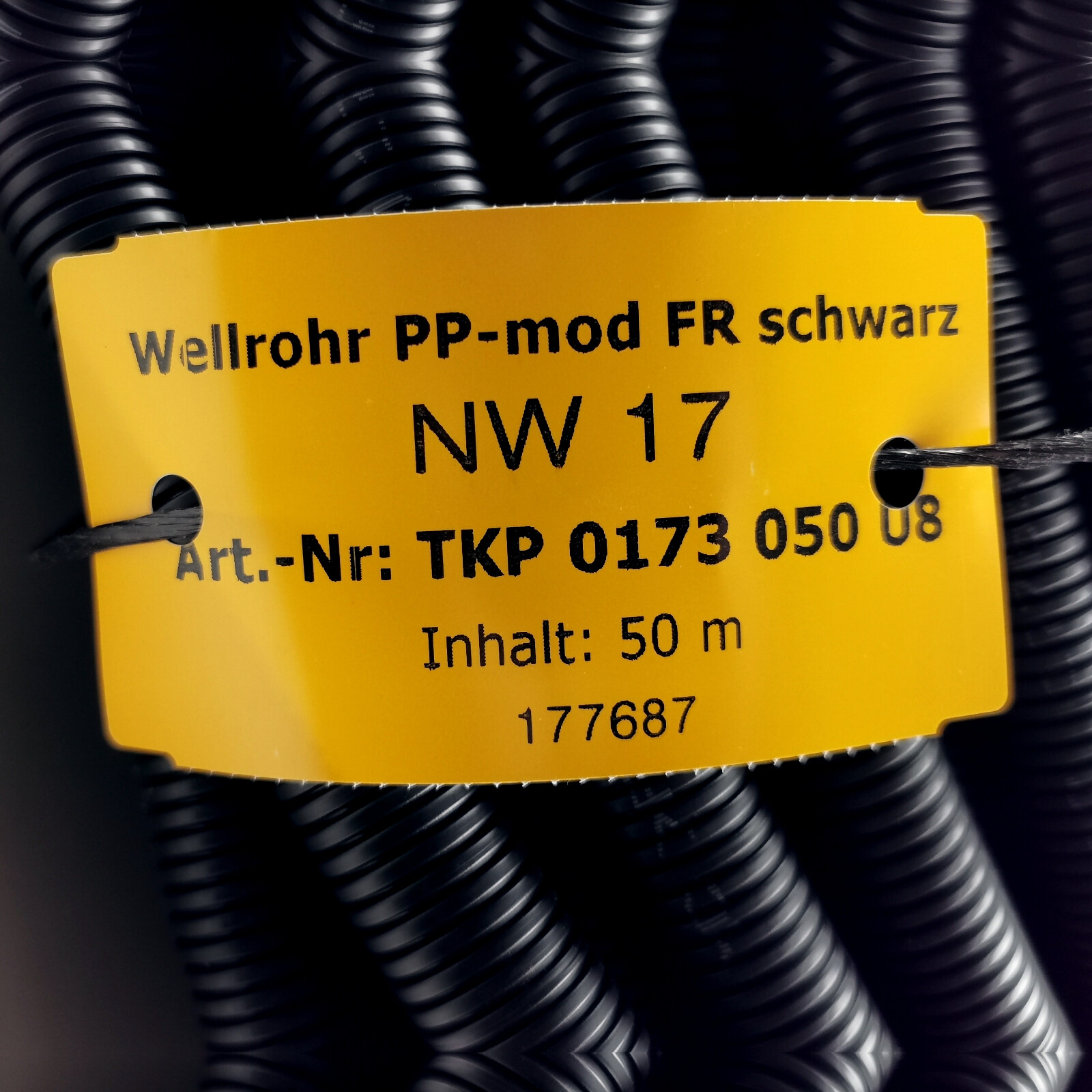 Wellrohr NW 17 geschlitzt 50 Meter Wellschlauch Isolierrohr Solar ...