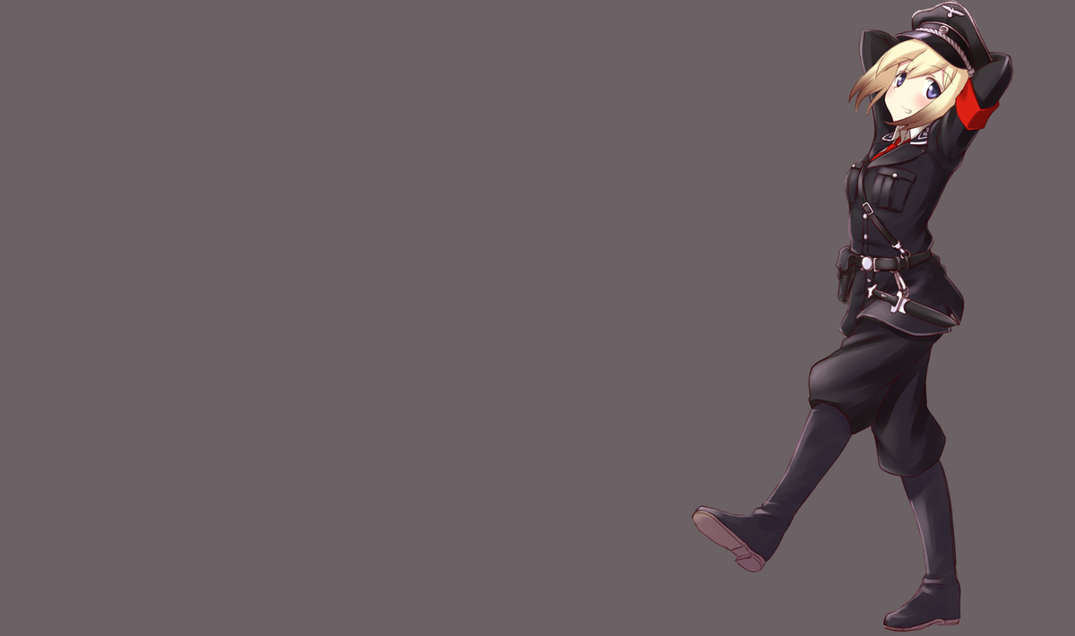 Nazi Anime Girl Art