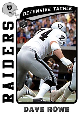 ACEO DAVE ROWE OAKLAND RAIDERS CUSTOM HAND MADE ART CARD | eBay