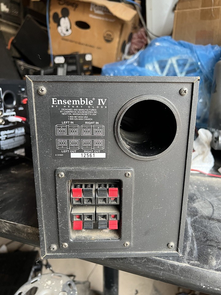 Cambridge Soundworks Ensemble IV Subwoofer by Henry Kloss - Black | eBay