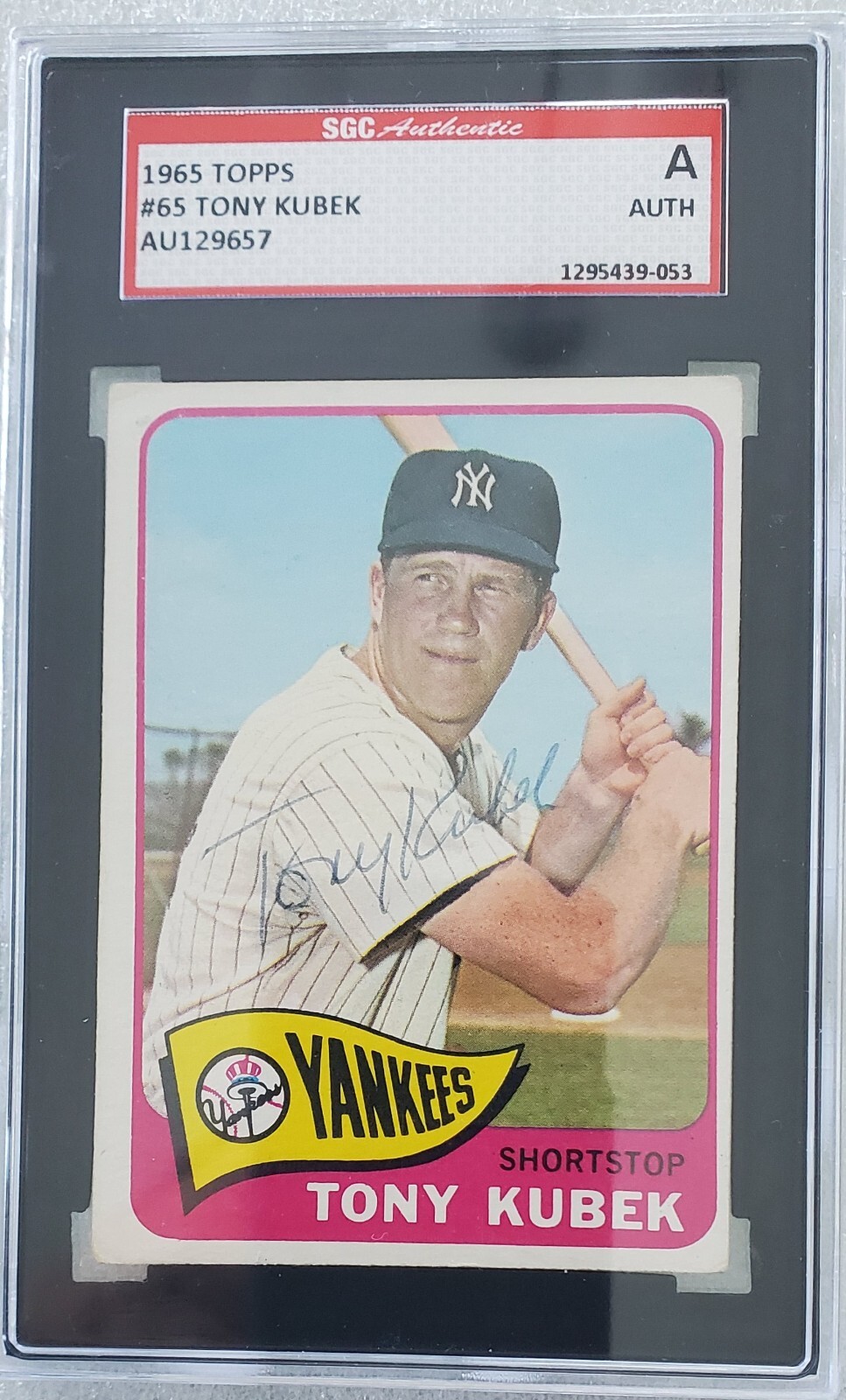 Tony Kubek ~ SGC Authentic Signed 1965 Topps Autograph | eBay