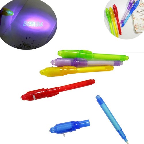 New Plastic Gadget Secret Message Spy Pen Magic Marker UV Light ...