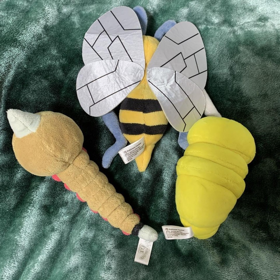 Pokemon Plush Stuffed Toy Fit Weedle Kakuna Beedrill | eBay