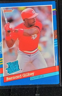 1991 DONRUSS RATED ROOKIE RC CARD #30 BERNARD GILKEY ST. LOUIS ...