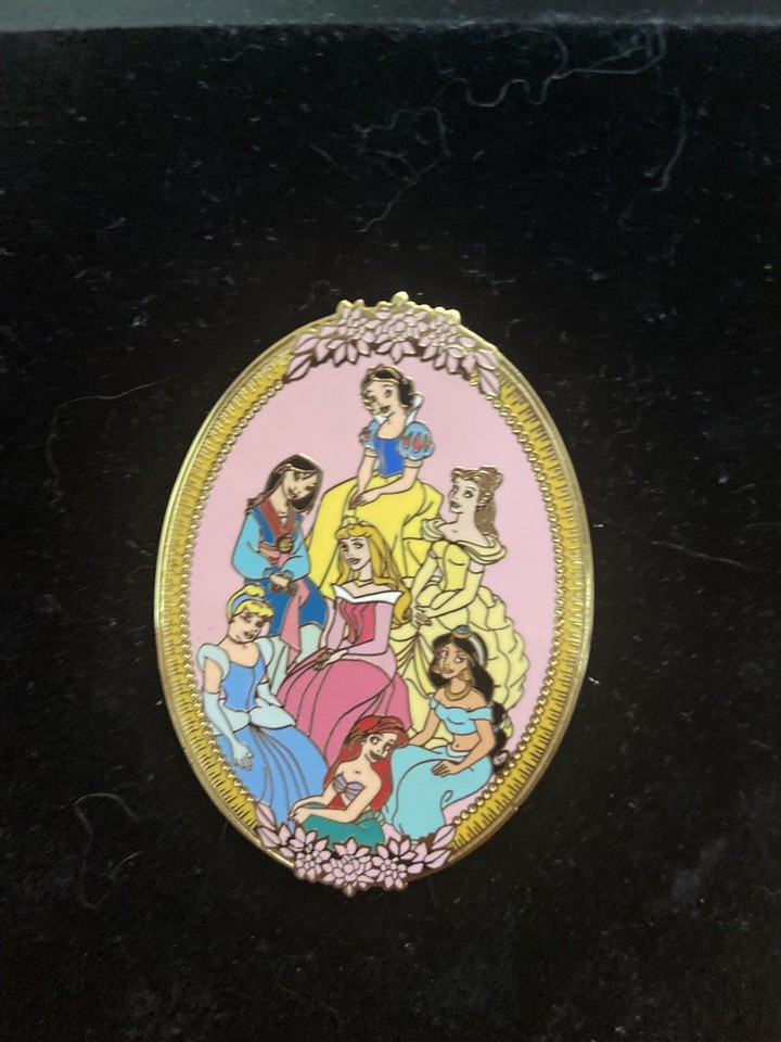 Disney Auctions Pin LE 1000 Princess Cameo Group Frame Ariel Belle ...