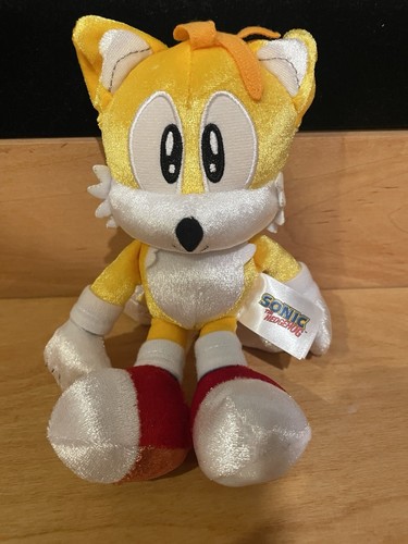 Sonic The Hedgehog Plush TOMY 25TH ANNIVERSARY CLASSIC TAILS VERY RARE ...