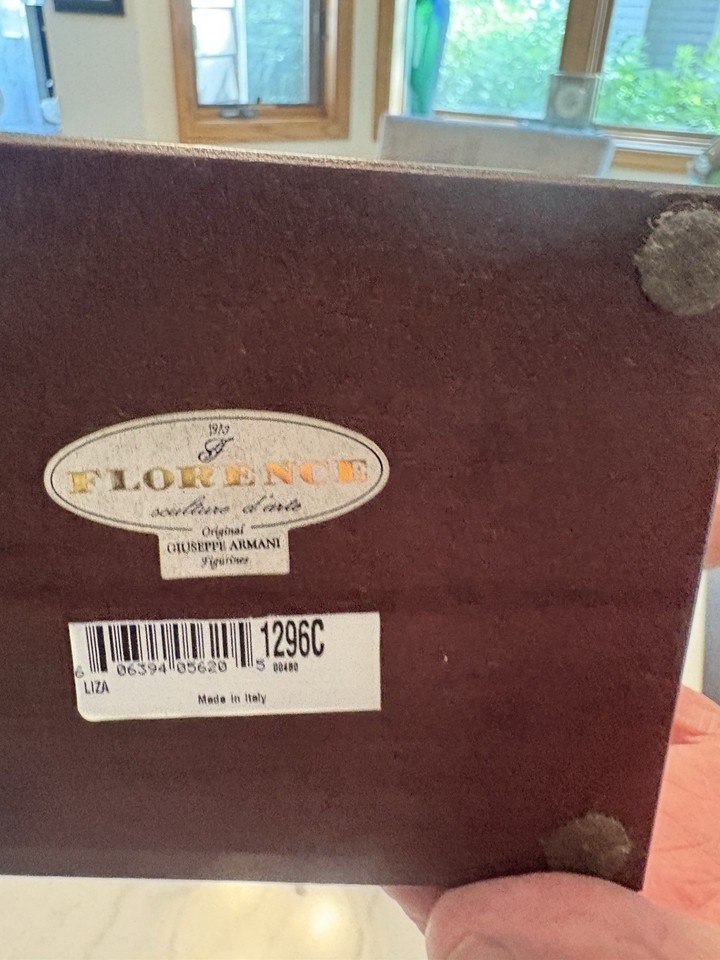 Giuseppe Armani Liza Sculpture 1296C Figurine Made in Florence Italy | eBay