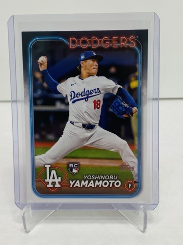 2024 Topps Flagship VERY RARE Variation Yoshinobu Yamamoto RC (Costco ...