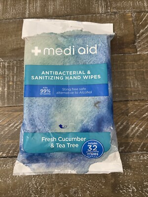 Medi Aid Antibacterial And Sanitizing Hand Wipes | eBay