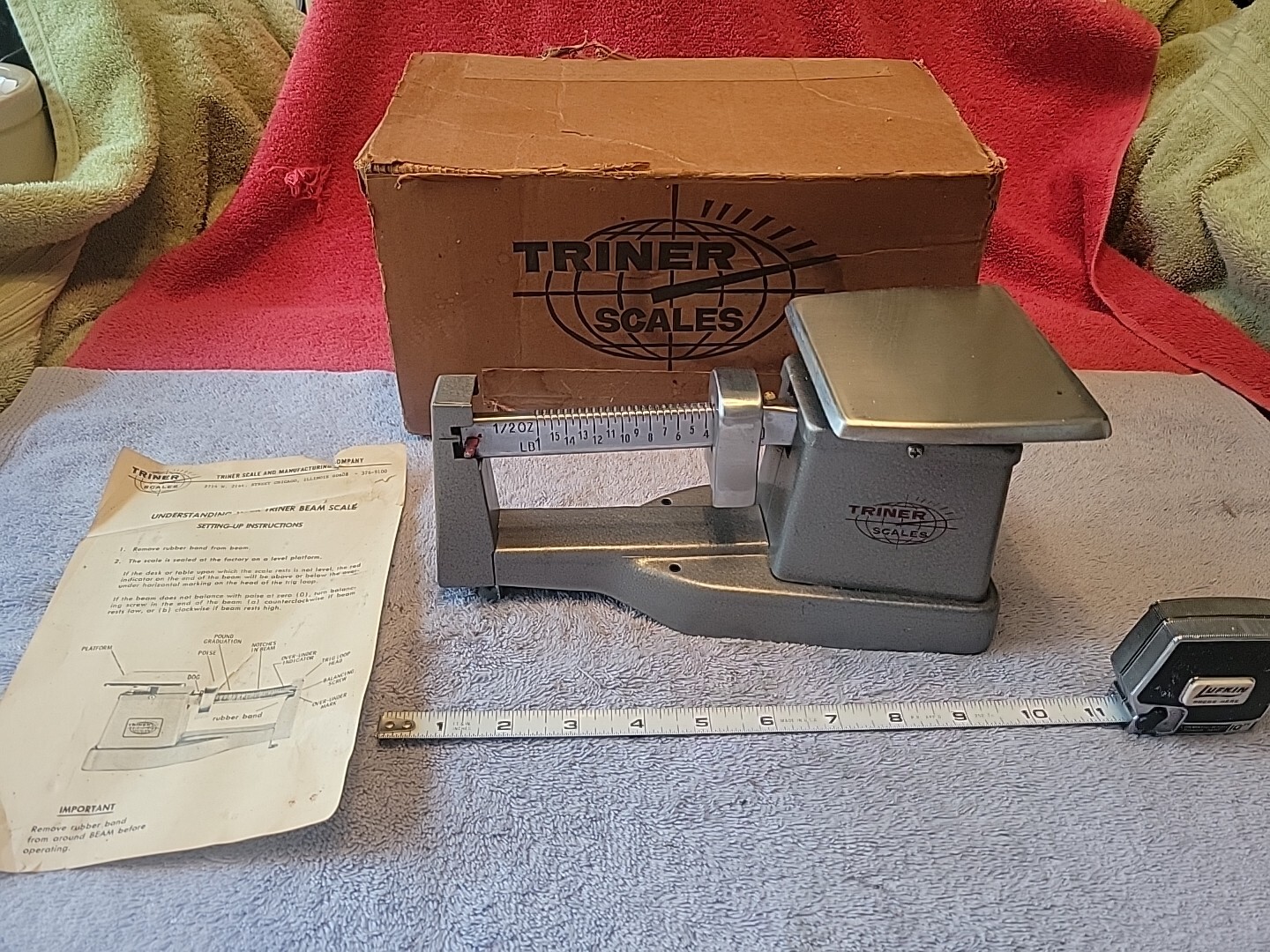 TRINER SCALES NO.0-858 1975 WITH BOX AND INSTRUCTIONS VTG USA 🇺🇸 | eBay