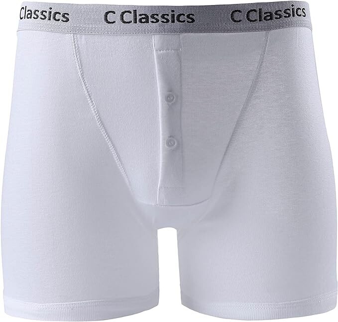 6 Mens Boxer Shorts Soft Cotton Button Fly Underwear Underpants Trunks ...
