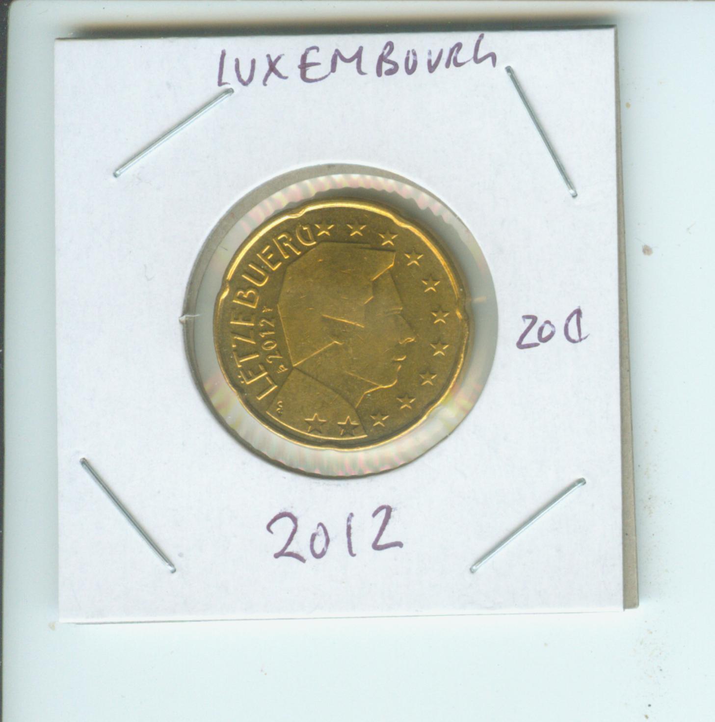 2012 50€-Cents 50-€-Cents LUXEMBOURG (LUXEMBURG) LETZEBUERG 50 Euro ...