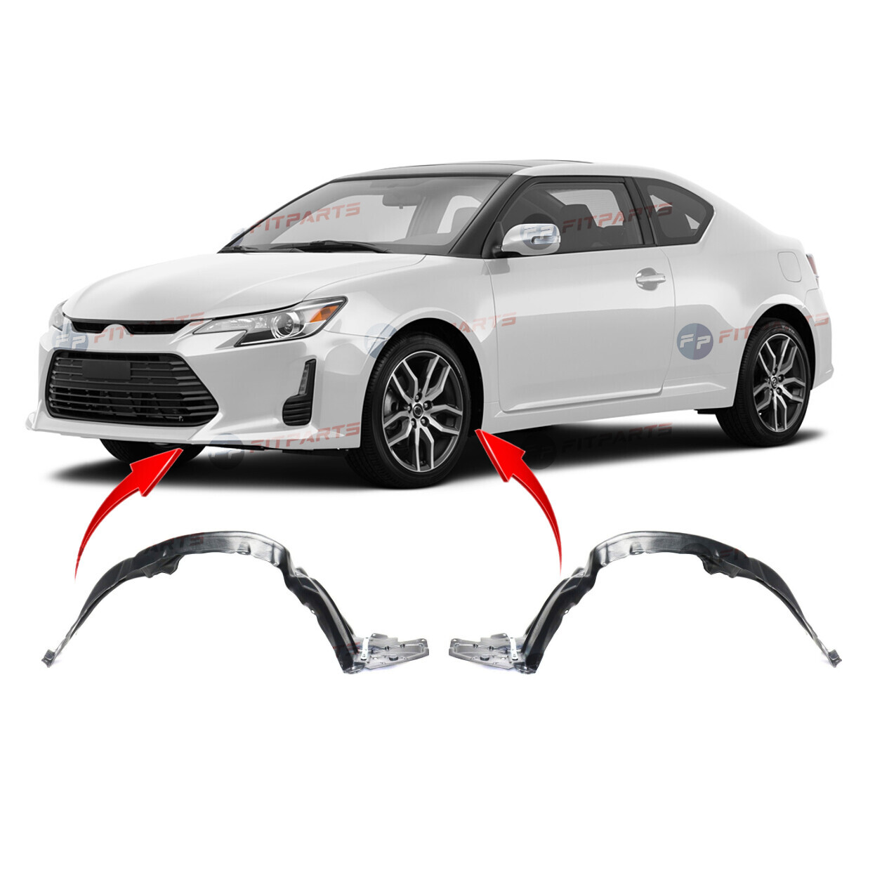 2014-2016 Scion tC Fender Front Fender Liners Set of 2 | SC1248111 ...