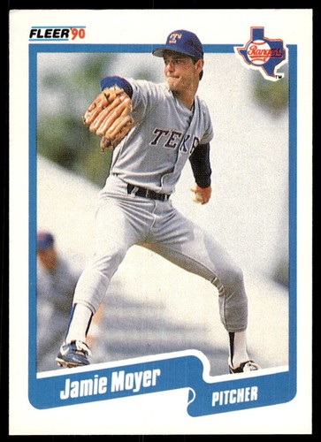 1990 Fleer Baseball Card Jamie Moyer Texas Rangers #307 | eBay
