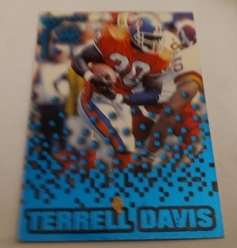 1995 TERRELL DAVIS Pacific Rookies & Stars BLUE NFL ROOKIE Card #RS-12 ...