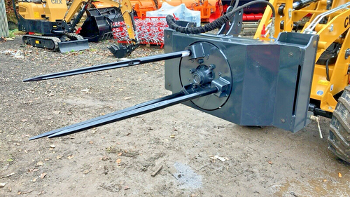Hydraulic Round Bale Unwinder / Unroller / spike , 3pl & Euro 8 mounts ...