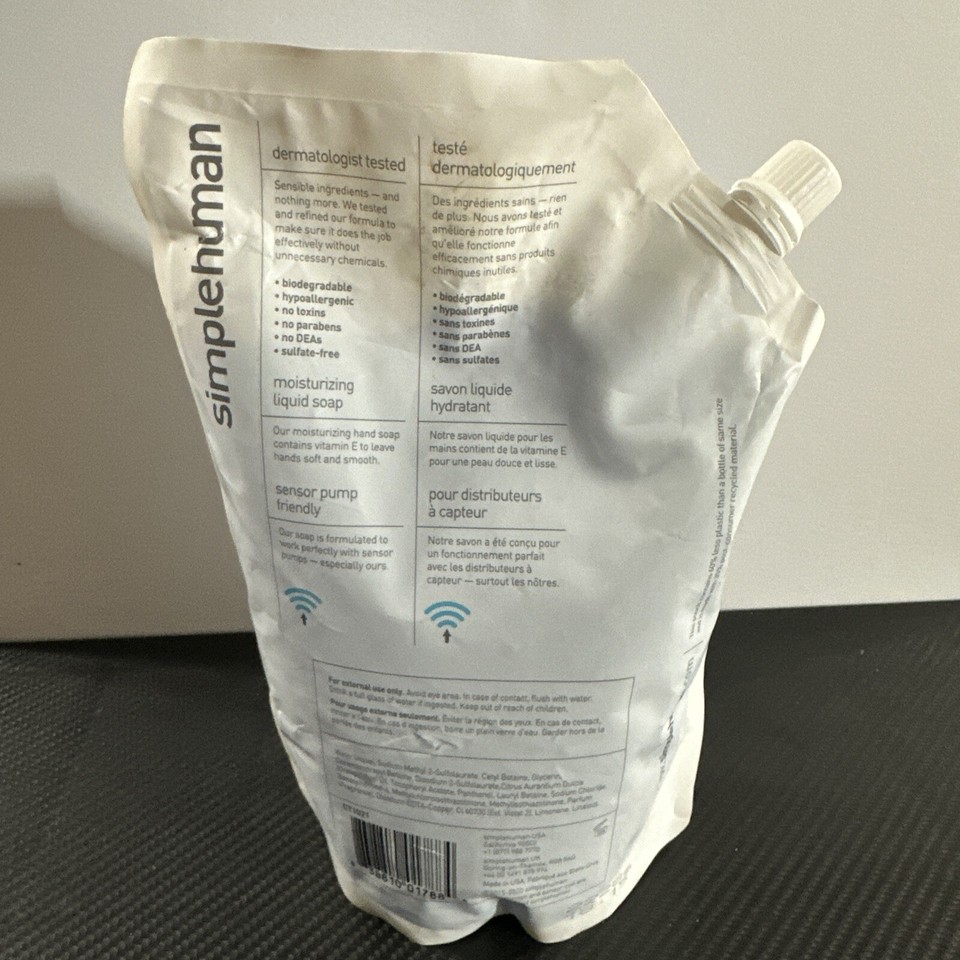 34 Oz SPRING WATER Simplehuman Moisturizing Liquid Hand Soap Refill ...