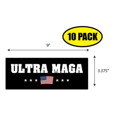 10 PACK 3.37"x 9" ULTRA MAGA Sticker Decal Political BS0463 | eBay