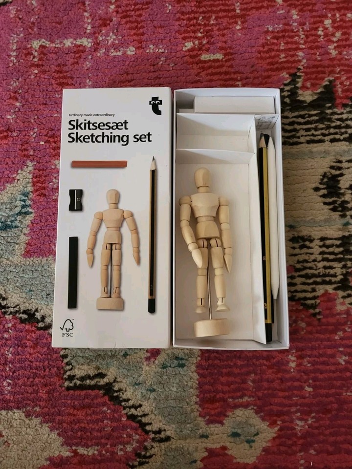 Partial set Skitsesaet Sketching Set anatonimcal set mini drawing art ...