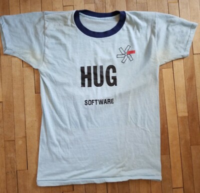 HUG Software shirt vintage 70s 80s T-Shirt Heath Users Group computer ...