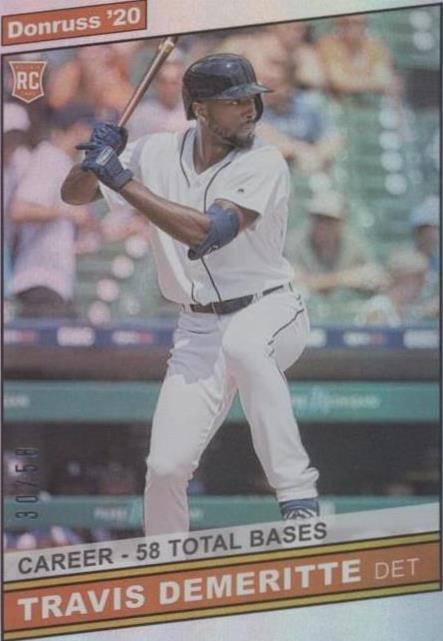 2020 Panini Donruss - Retro 1986 Variations Travis Demeritte #250 ...