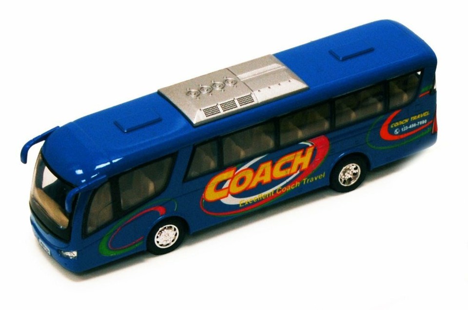 COACH BUS DIECAST CAR - BOX OF 12 7 INCH SCALE DIECAST MODEL CARS ...