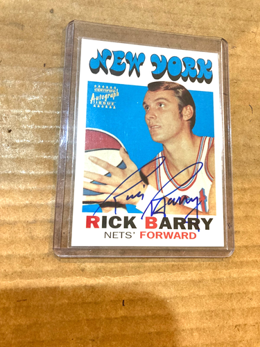 1996 topps basketball reprint rick barry certified autograph 1ssue | eBay