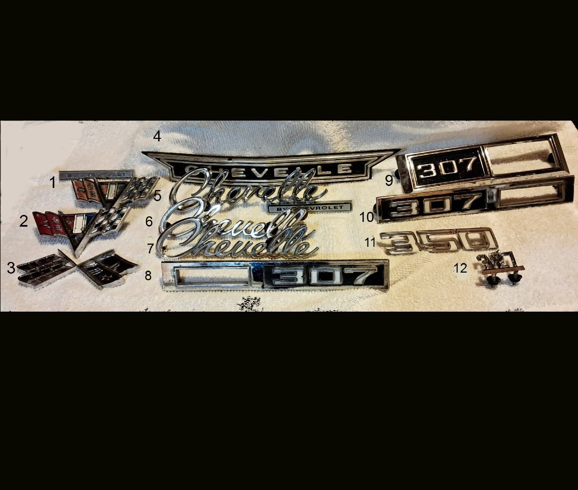 Vintage Chevrolet Chevelle And Malibu Emblems | eBay