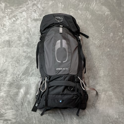 Osprey Atmos AG 50 Backpack Mens L/XL Black advanced suspension system ...