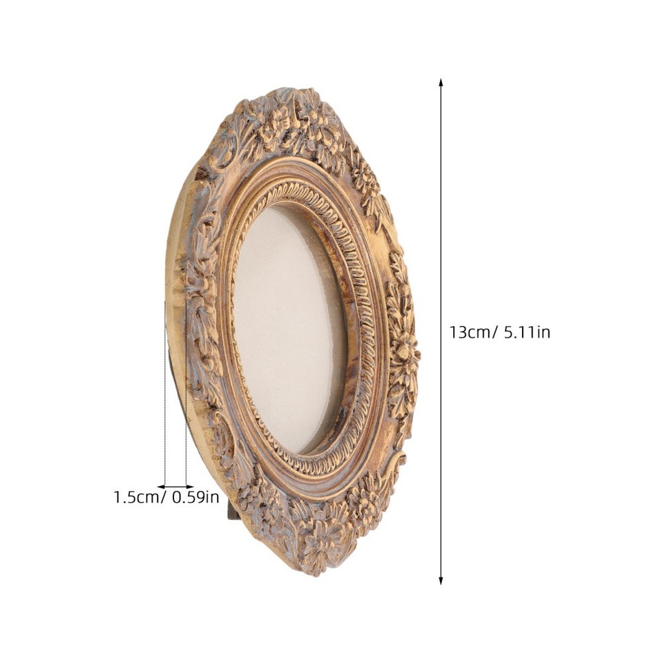 Vintage Picture Frame: Small Round Ornate Picture Frame - Vintage ...
