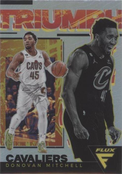 2022-23 Panini Flux - Triumph Donovan Mitchell #19 Silver Prizm for ...