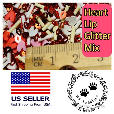 20g Heart Lip Polymer Clay Mix Epoxy Resin Hot Soft Sprinkles Diy ...