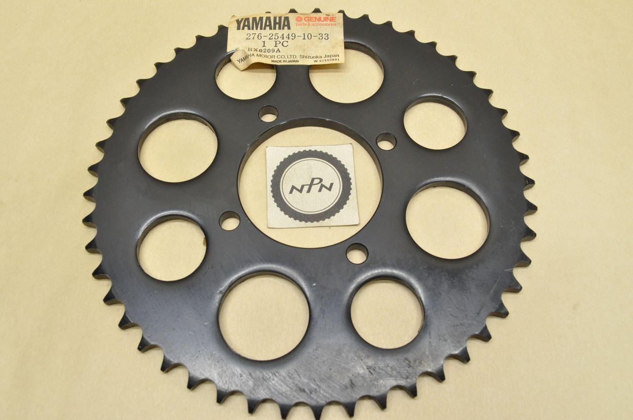 NOS Yamaha DT100 HT1 LT2 MX100 Rear Wheel Driven Sprocket 49T 276-25449 ...