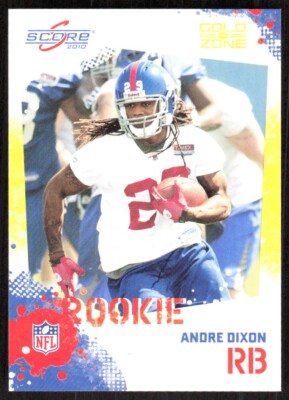 2010 9540C Score Gold Zone Andre Dixon 084/299 New York Giants #303 | eBay