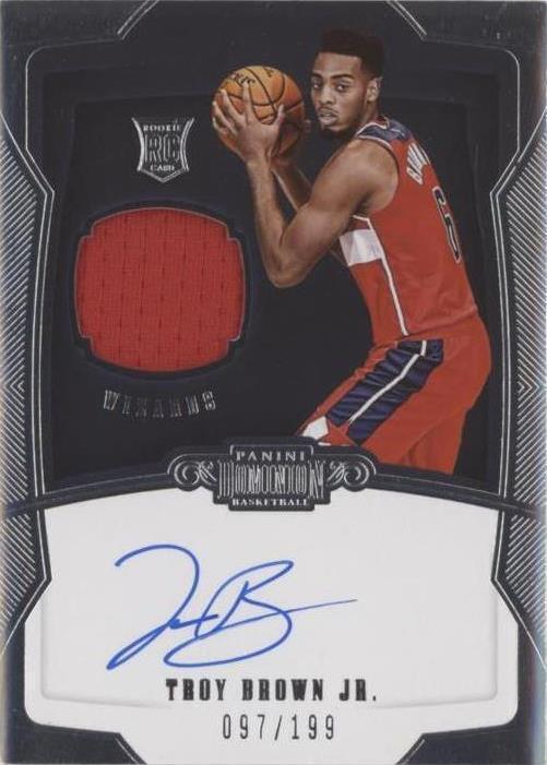 2018-19 Panini Dominion - Rookie Jersey Autograph Troy Brown Jr. #157 / ...