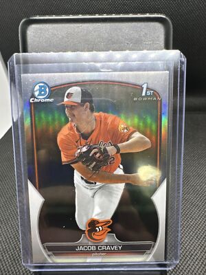 2023 Bowman Draft Chrome Refractors Jacob Cravey RC Baltimore Orioles # ...