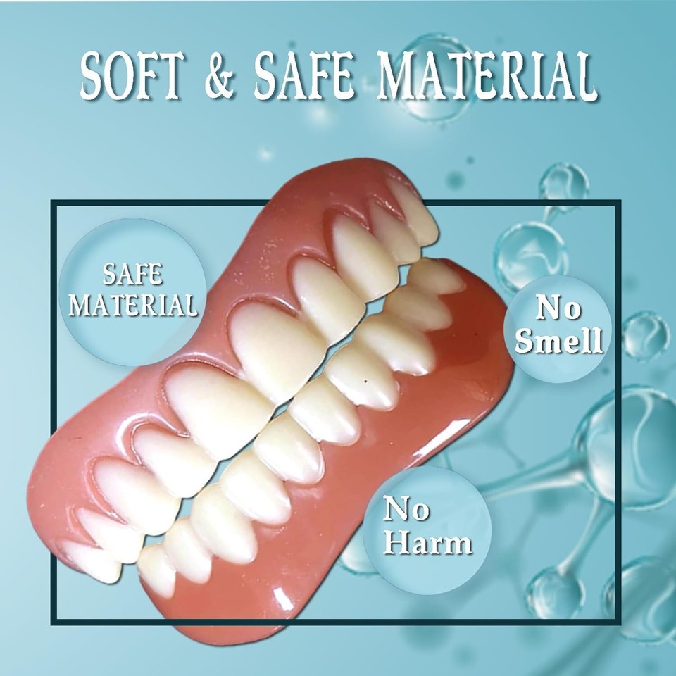 Instant Smile Natural Shade Complete Teeth Makeover Kit, Upper & Lower ...