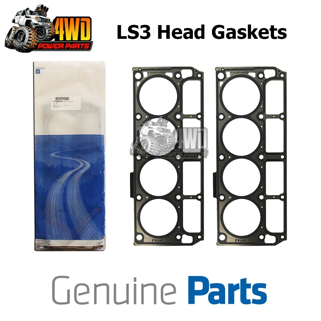 GM LS3 L98 Head Gaskets & Bolts (2 Length) + Genuine LS7 Lifters ...