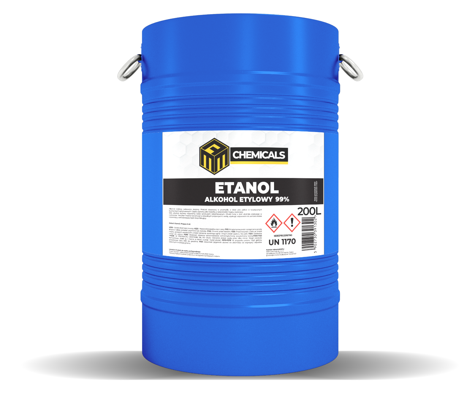 MRM Chemicals 200L ETHYL ALCOHOL 99% Ethanol,Absolut Hochrein ...