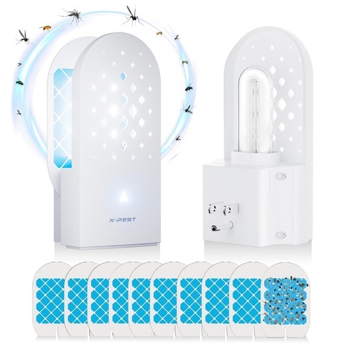 Electronic Fly Trap with Glue Board 2 Pack to Catch Flies, Fruit Flies ...