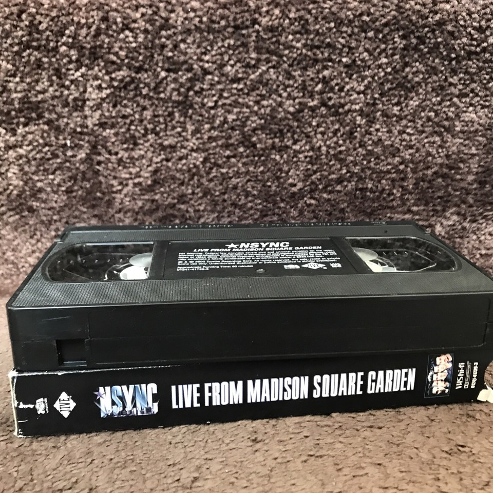 NSYNC Live From Madison Square Garden VHS 2000 New York City Justin ...