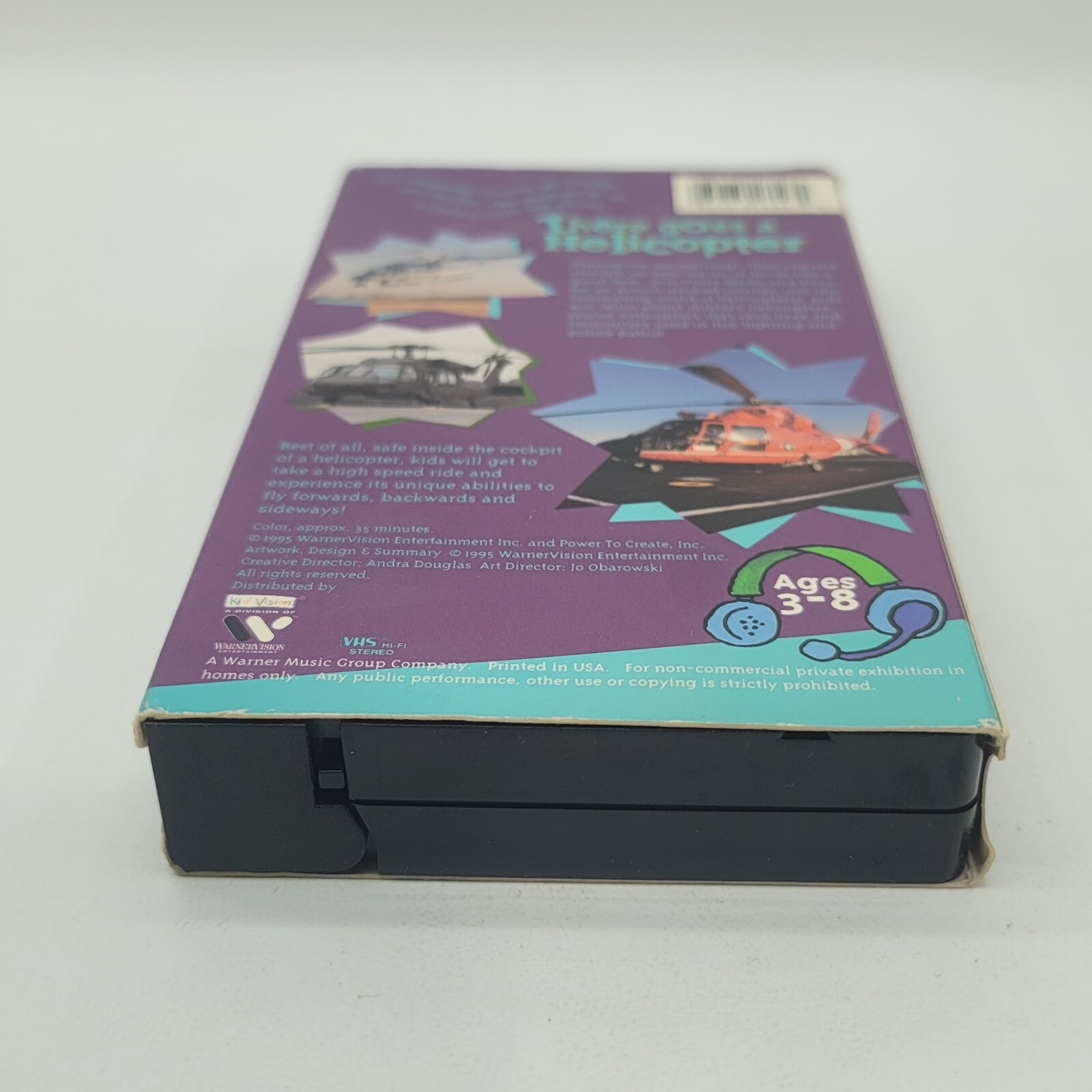 There Goes a Helicopter VHS Tape 1995 KidVision Cartoon Educational ...