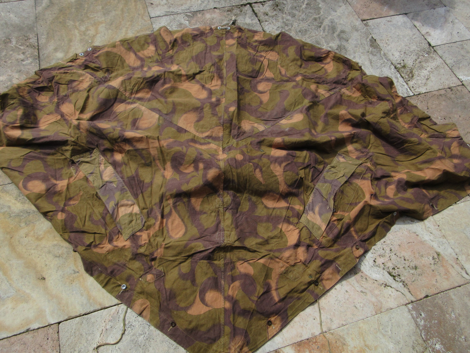 WH Triangle Tarpaulin Hungary Camo M-49 Tent Armed Forces Camouflage ...