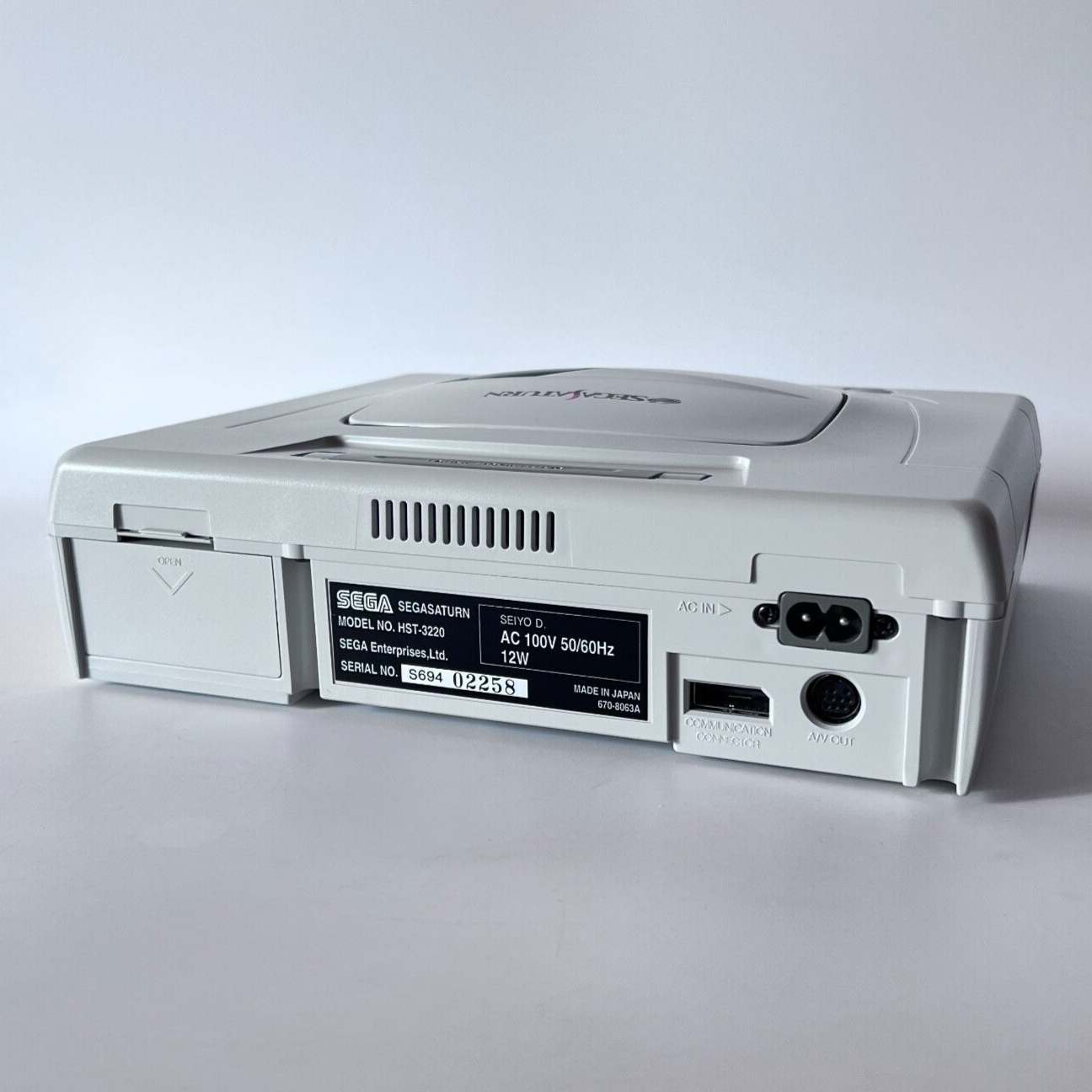 SEGA Saturn White Console Boxed HST-3220 0014 Controller Shining Wisdom ...